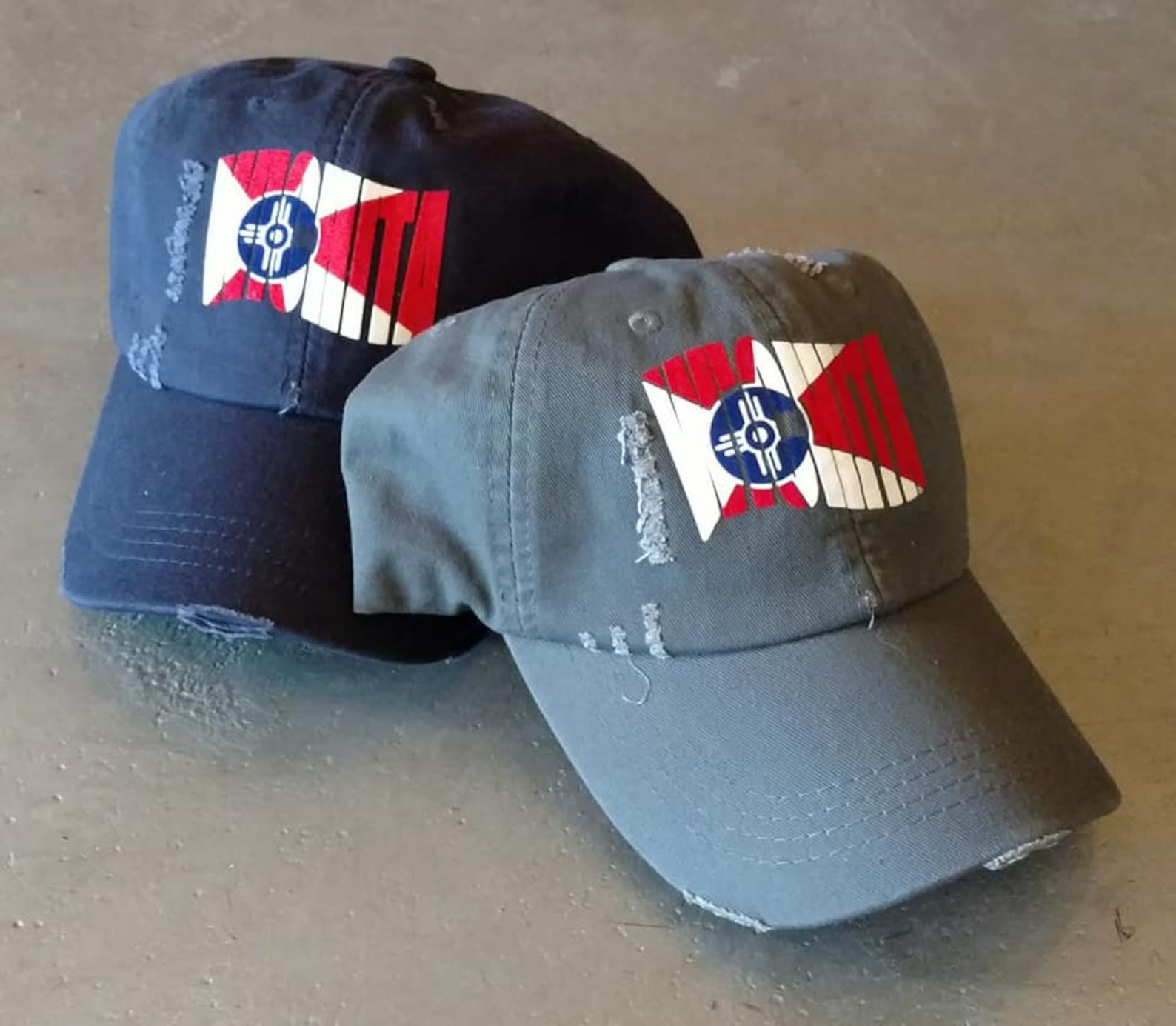 Wichita Ball Cap Hat Distressed - Etsy
