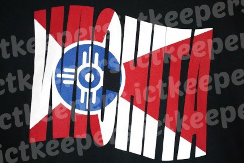 T-shirt Flag of the City of Wichita Kansas - Etsy