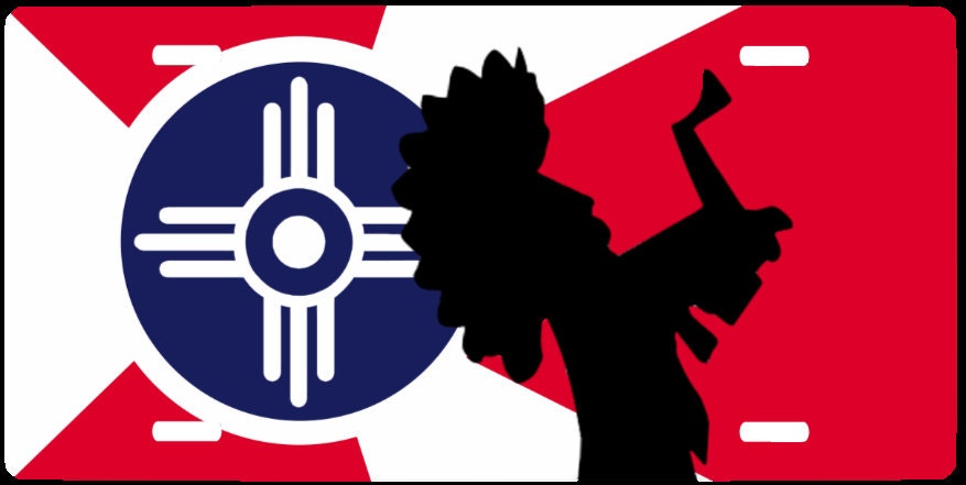 Wichita Flag With Keeper Printed Vehicle Tags - Etsy