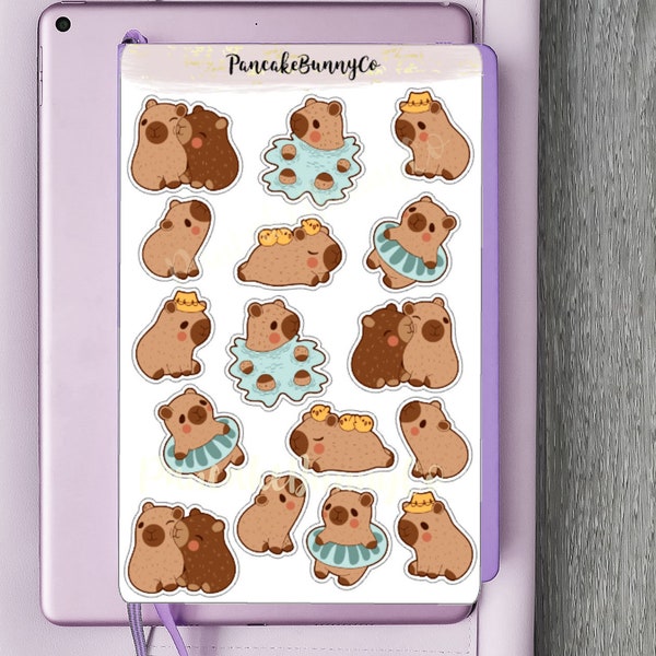 Cute Capybara Stickers - Etsy