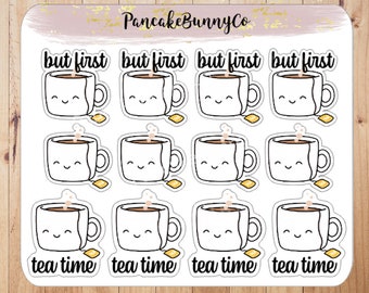 Cup of Tea Stickers Tea Bag Relaxing Tea Herbal Tea - Etsy
