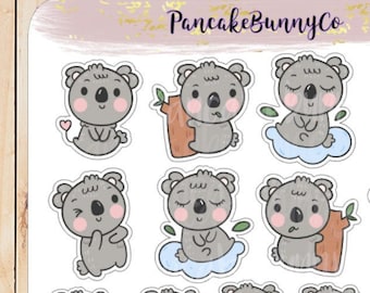 35 Cute Koko the Koala Argh/angry/emoti Planner Stickers - Etsy
