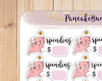 DAILY SPENDING TRACKER Planner Stickers for Life Planners - Etsy
