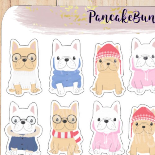 Frenchie Mom Sticker French Bulldog Sticker Dog Outline - Etsy