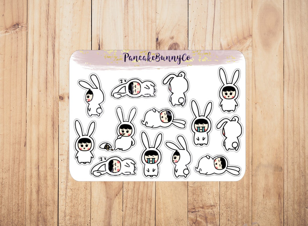 Bunny Girl Stickers Planner - Etsy Canada