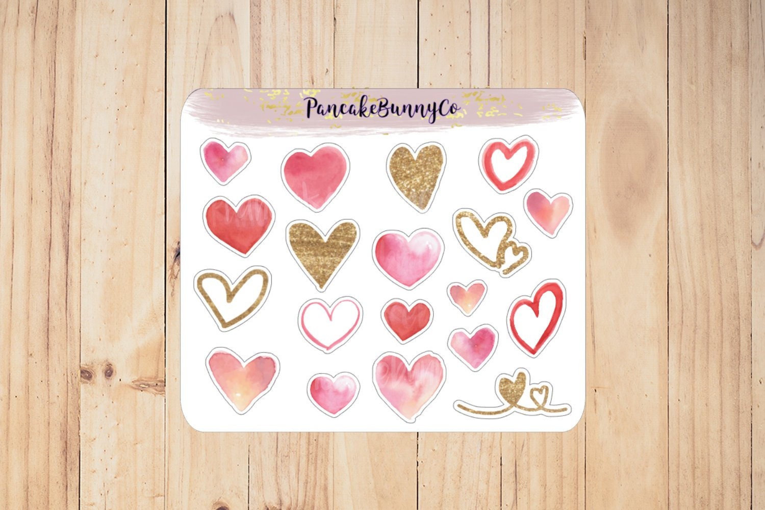 Hearts Stickers - Etsy