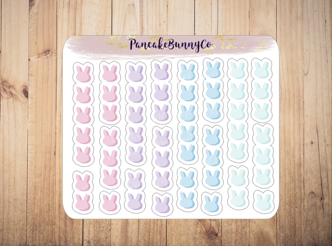 Bunny Checklist Planner Stickers - Etsy