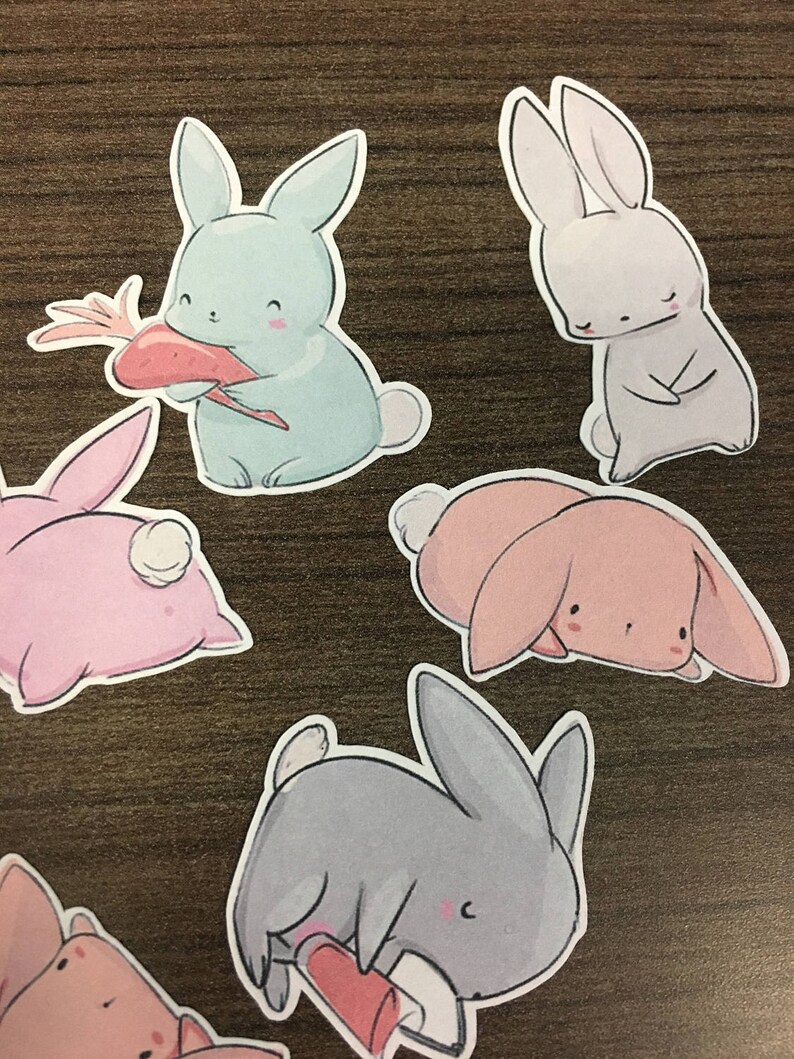 Rabbit Stickers - Etsy Canada