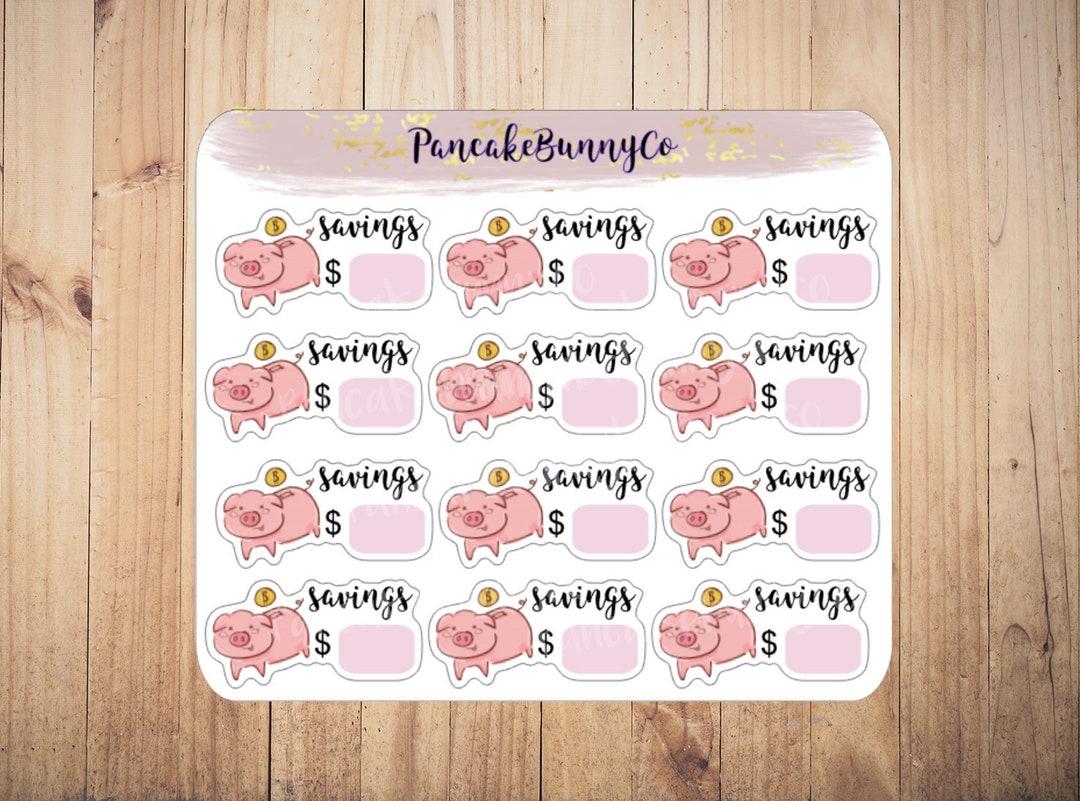 Savings Stickers - Etsy