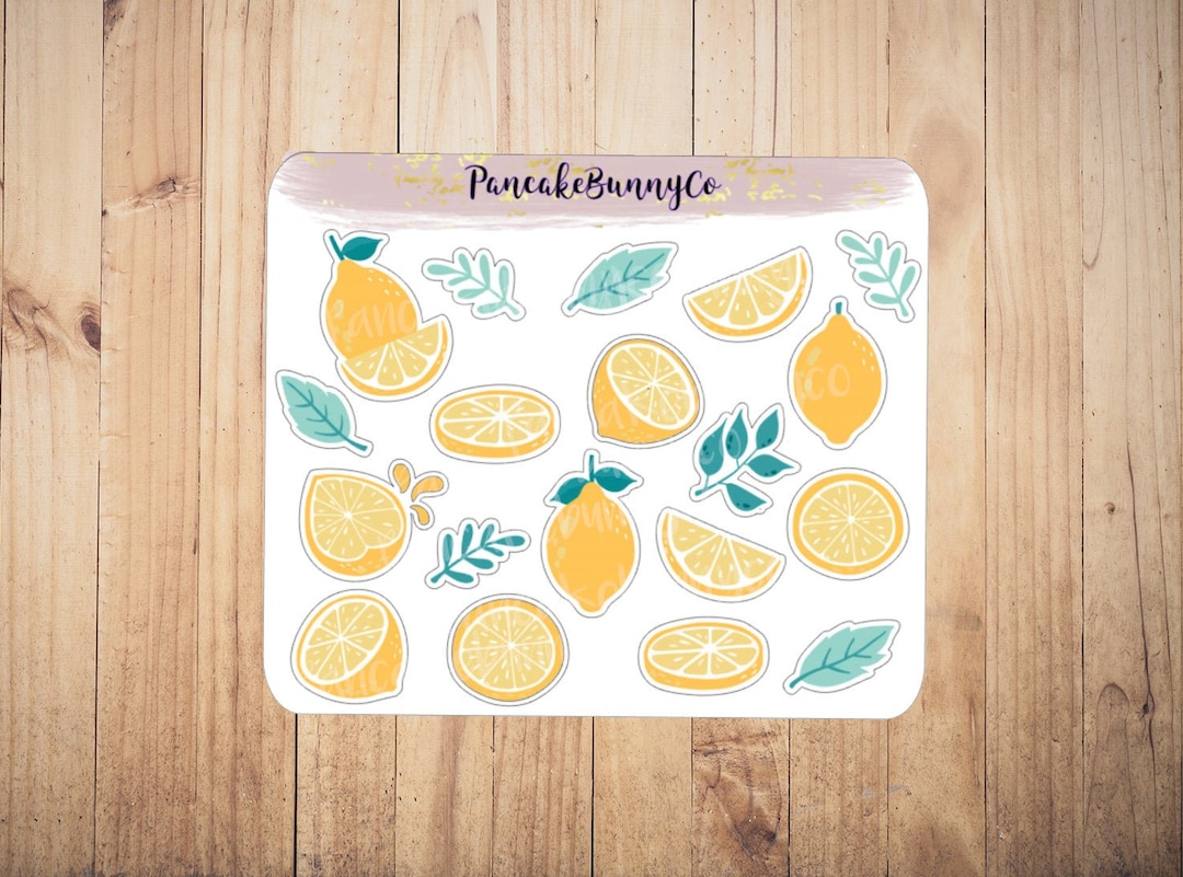 Lemon Stickers - Etsy