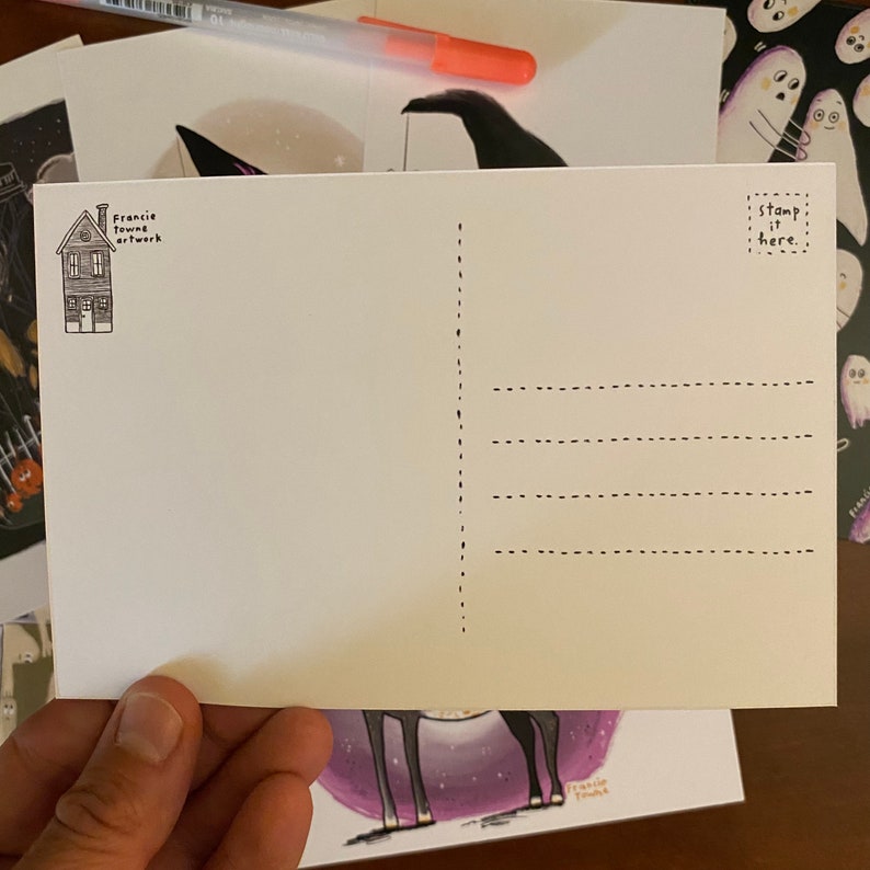 Spooky Halloween Postcards - Etsy