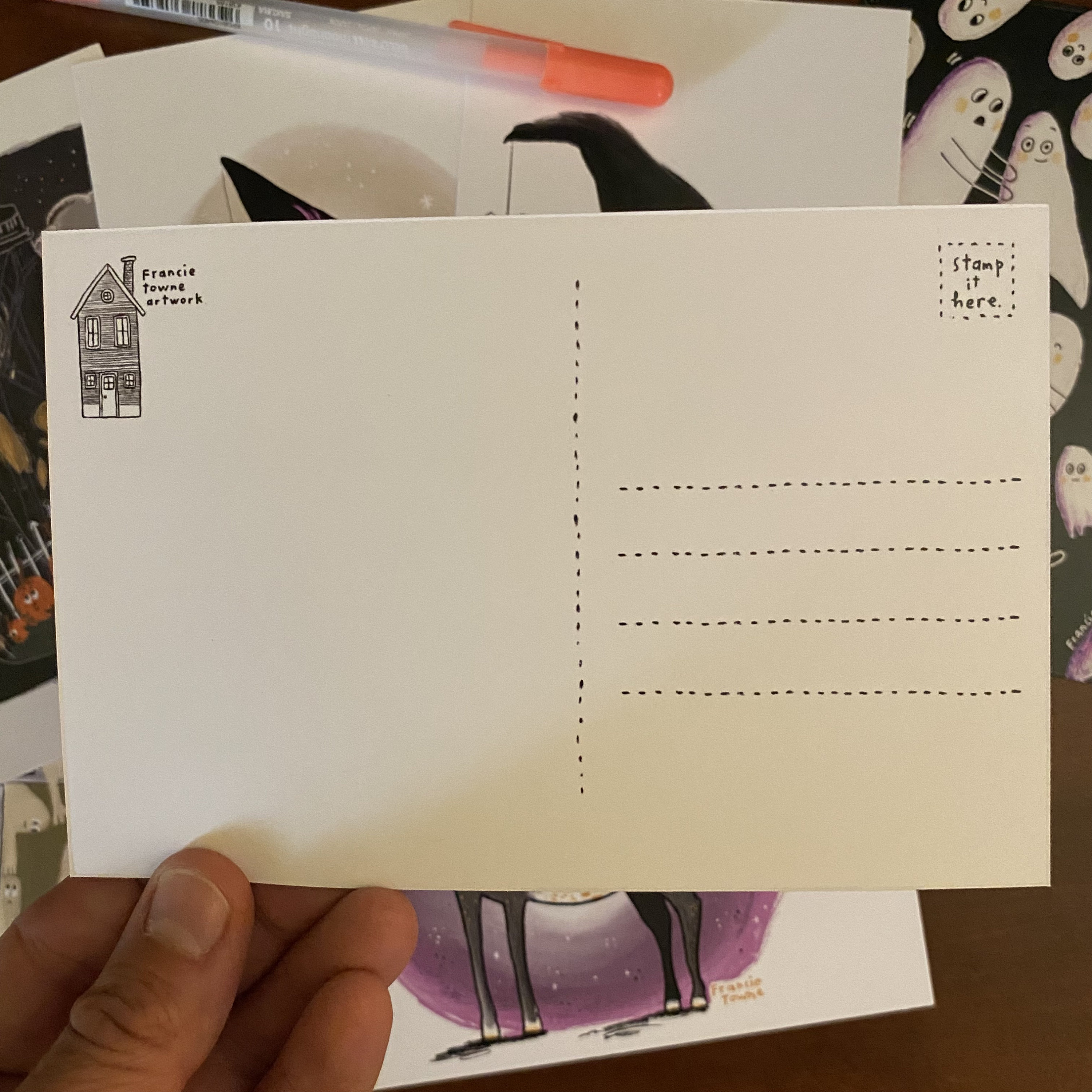 Spooky Halloween Postcards - Etsy