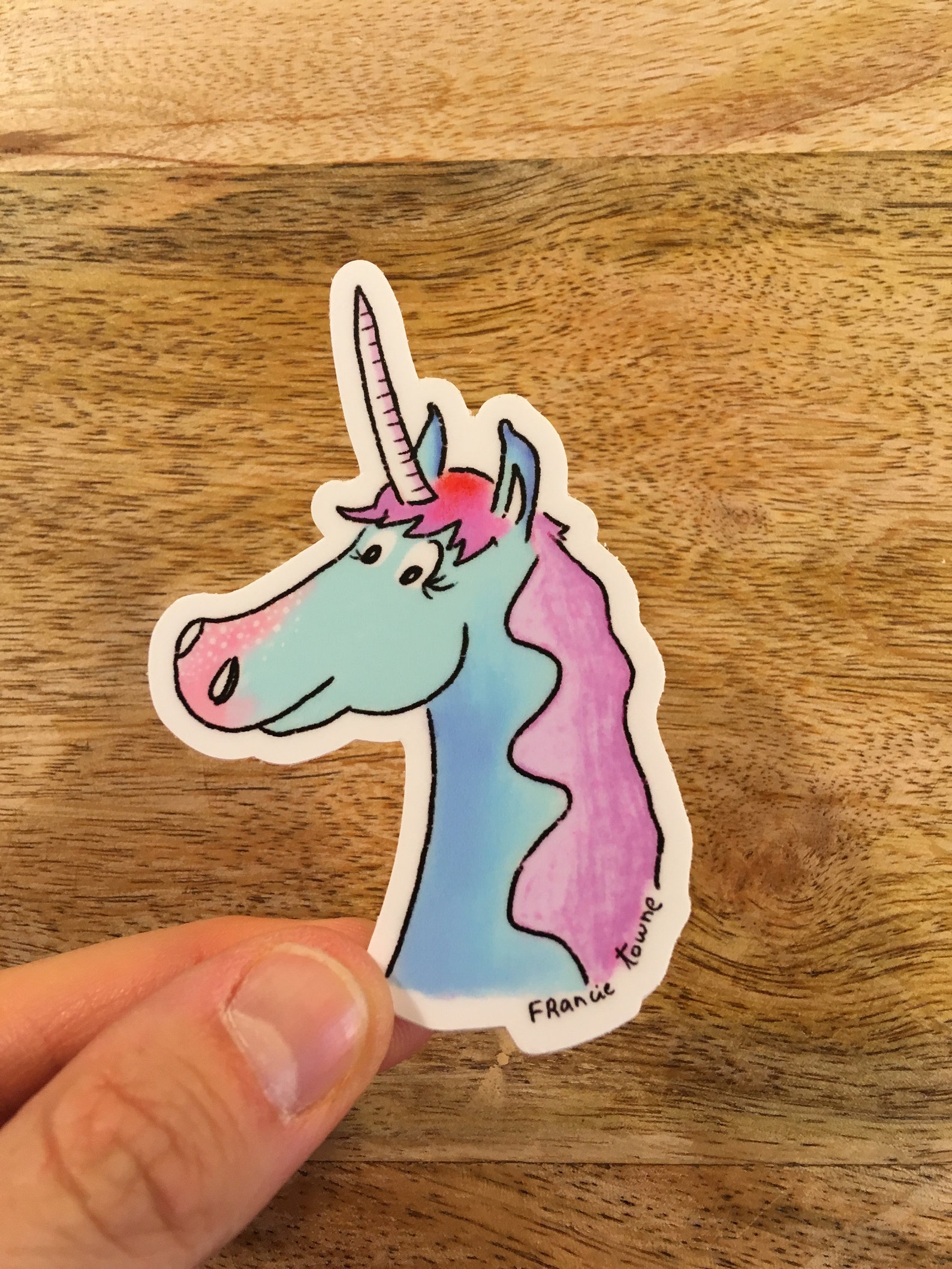 Unicorn Sticker - Etsy
