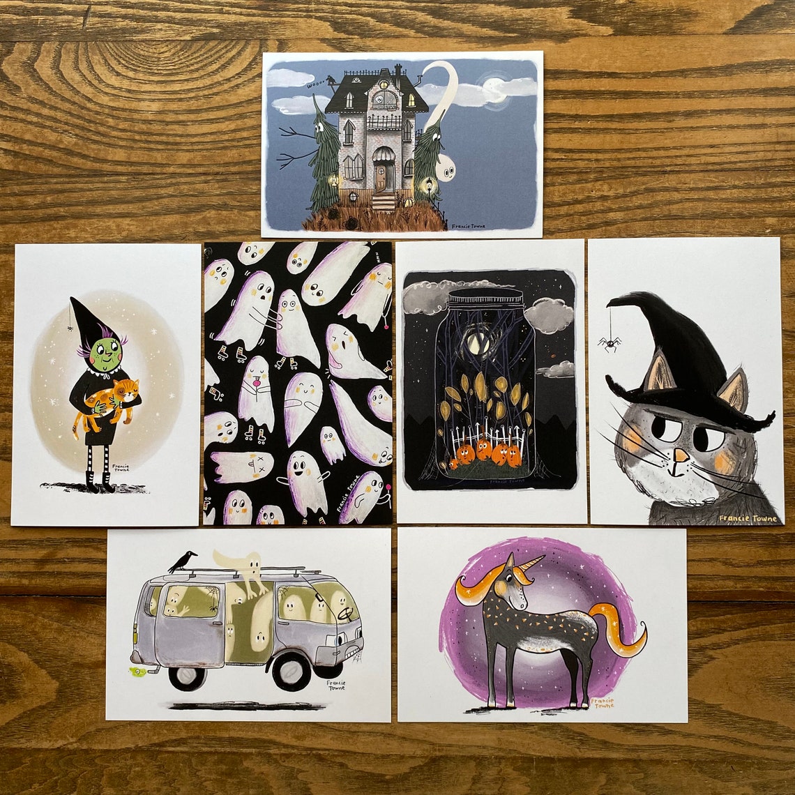 Spooky Halloween Postcards - Etsy