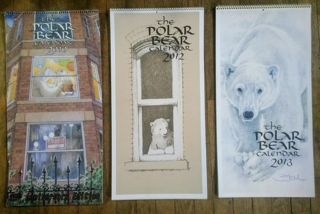 A Decade of Polar Bear Calendars - Etsy