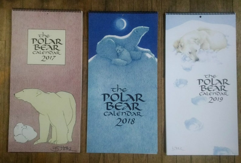 A Decade of Polar Bear Calendars - Etsy