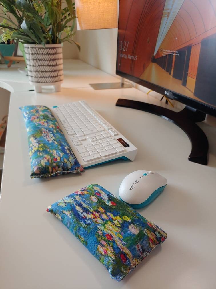 Monet Water Lilly Keyboard Wristrest Support Perfect for a | Etsy