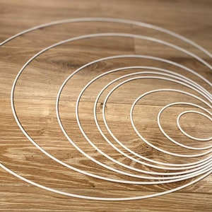 Large White Metal Macrame Hoop – 35cm 40cm 45cm 50cm 60cm 70cm Craft ...