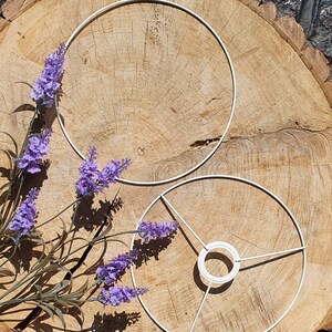 25,30,40 Cm White Metal Lampshade Ring Set | Metal Ring Frame for ...