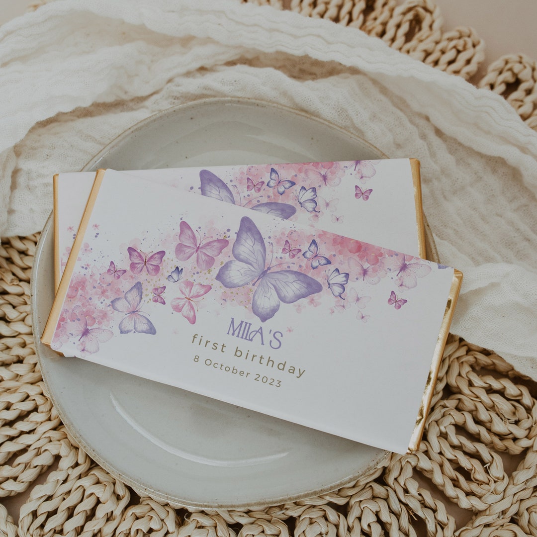 Butterflies Chocolate Bar Wrappers | Butterfly Stationery | First ...