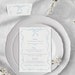 Modern Minimal Wedding Menus on Thick 4x8 Card Stock With Deckled Edge ...