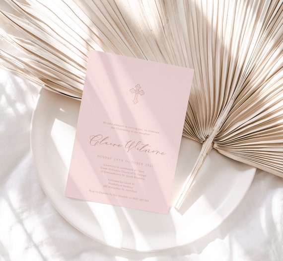 Orthodox Baptism Invitations Pin On BAPTISM