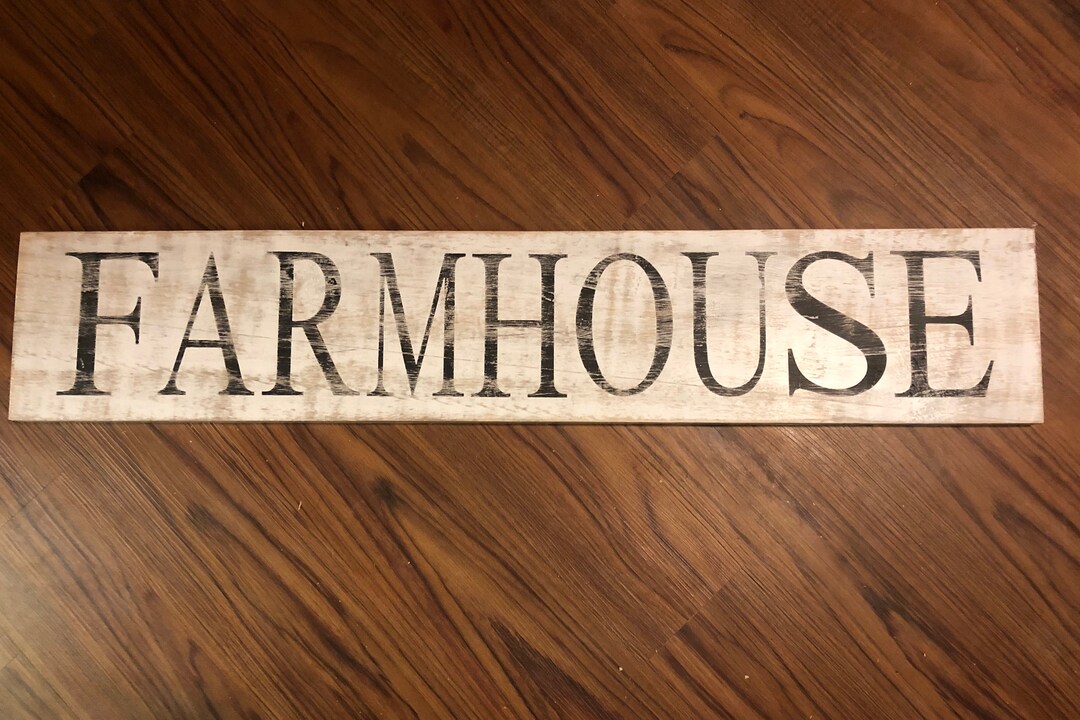 FARMHOUSE Sign/fixer Upper Style/rustic Farmhouse Decor - Etsy