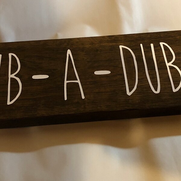 Scrub a Dub Dub Sign - Etsy