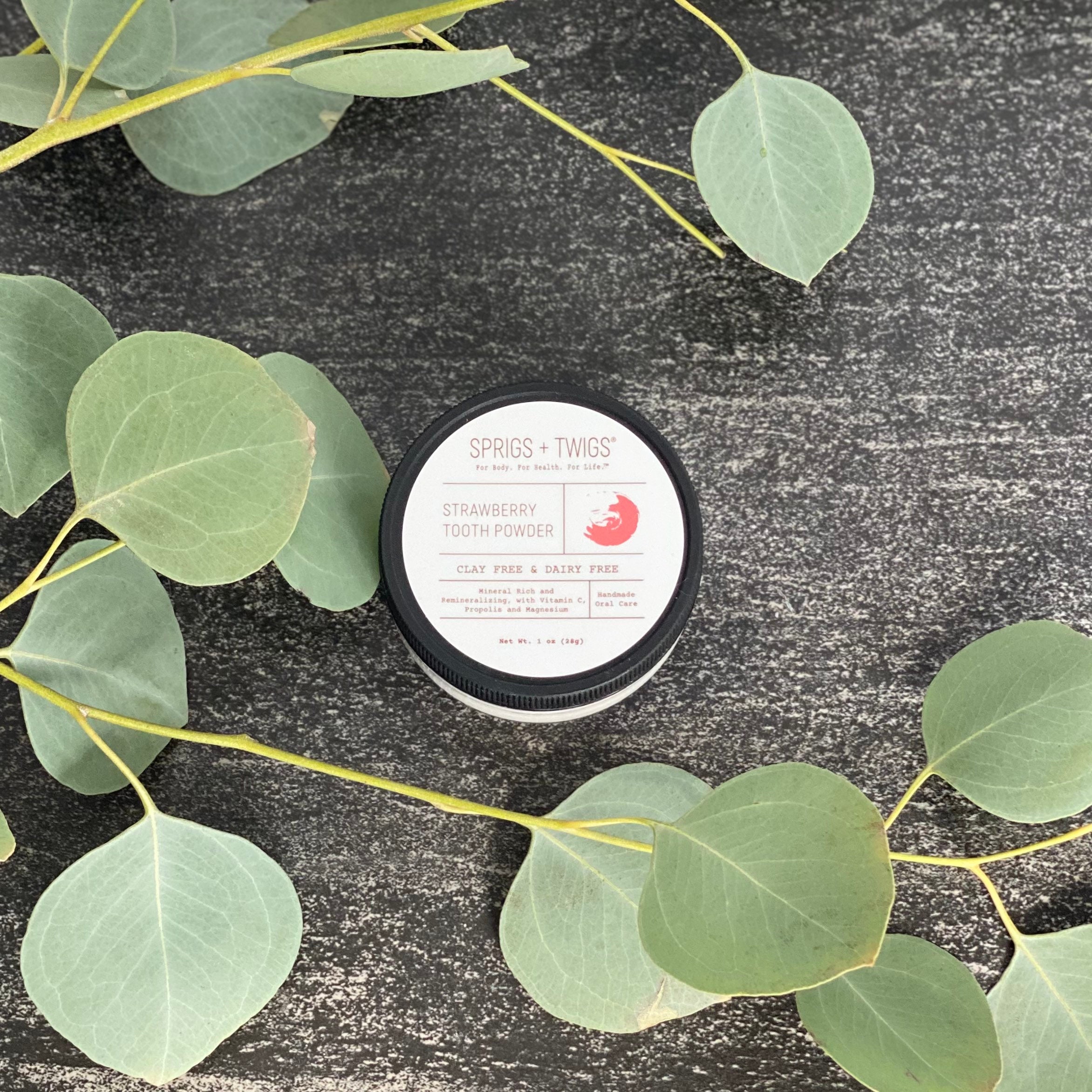 Sprigs and Twigs Clay Free - Dairy Free Remineralizing Tooth Powder for Adults and Kids - Choose ...