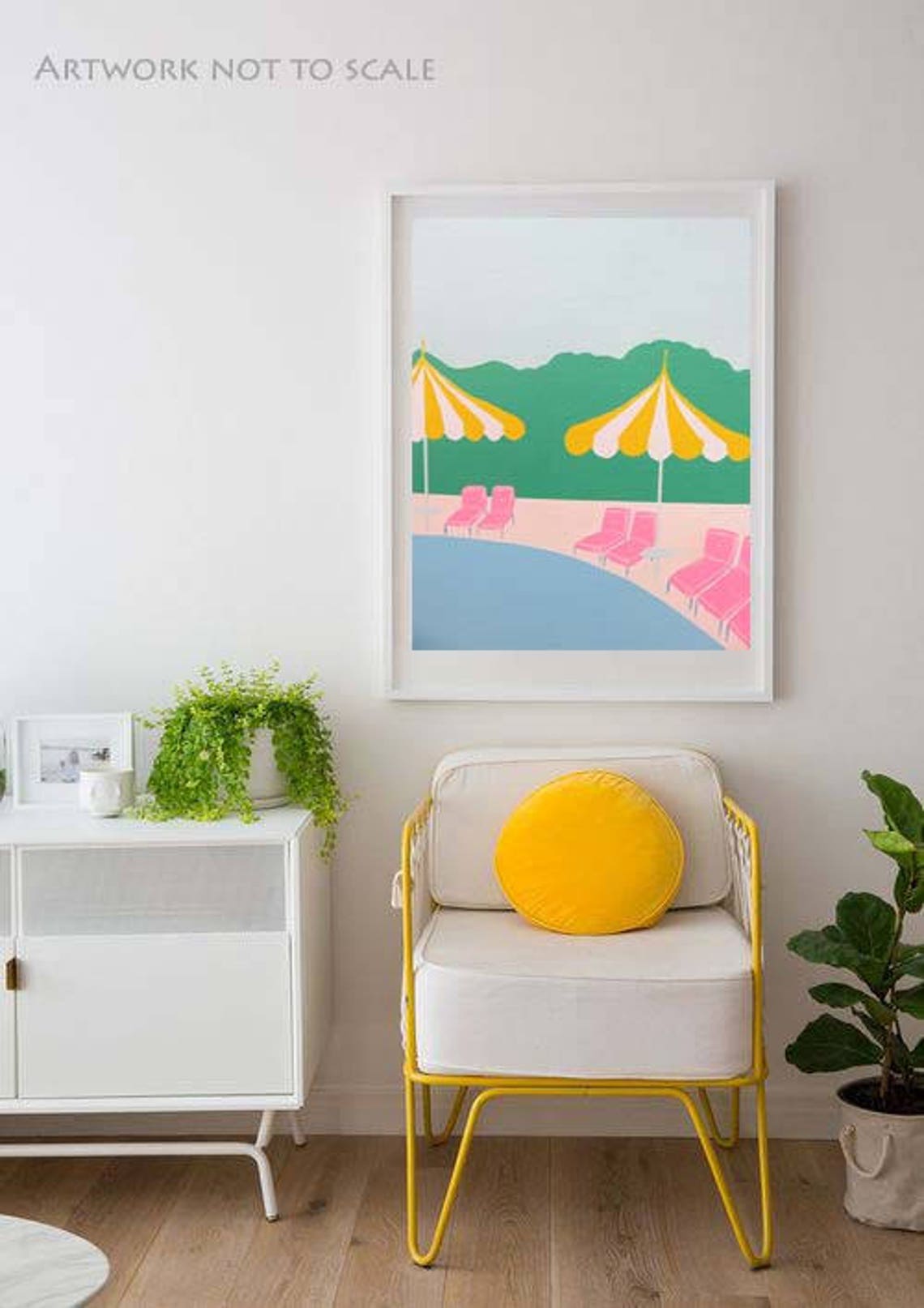 Pink Lounge, DIGITAL DOWNLOAD, Palm Springs, Pop Art, Instant Art ...