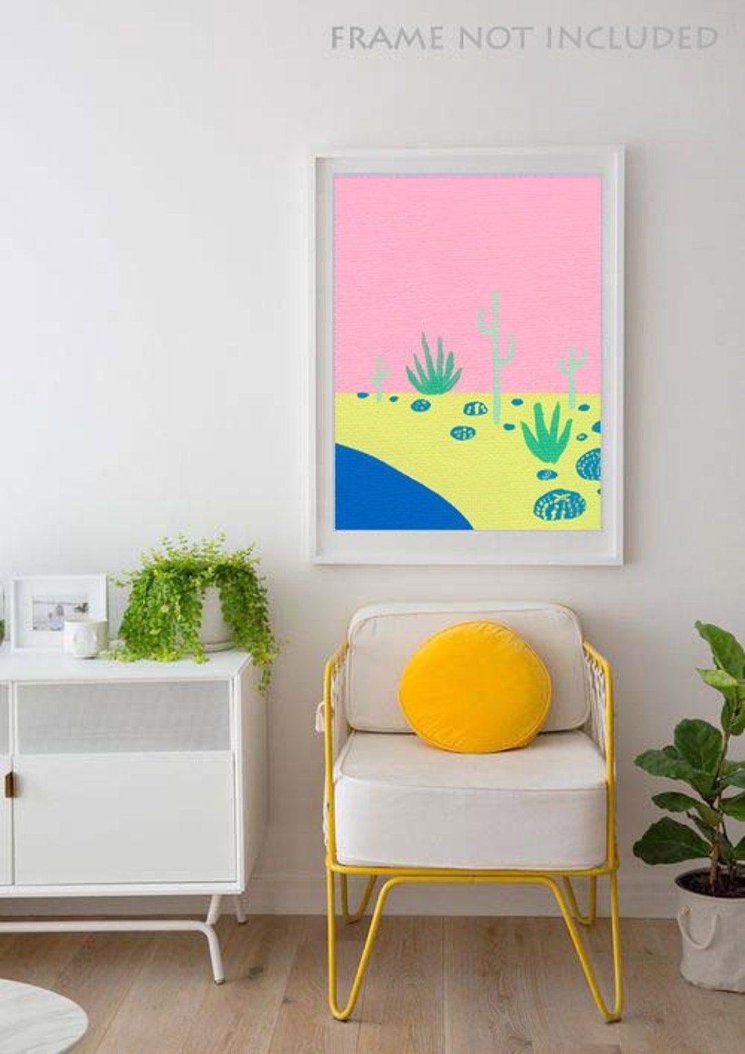 Sunset Cactus, DIGITAL DOWNLOAD, Printable Art, Poster, Cactus Art ...
