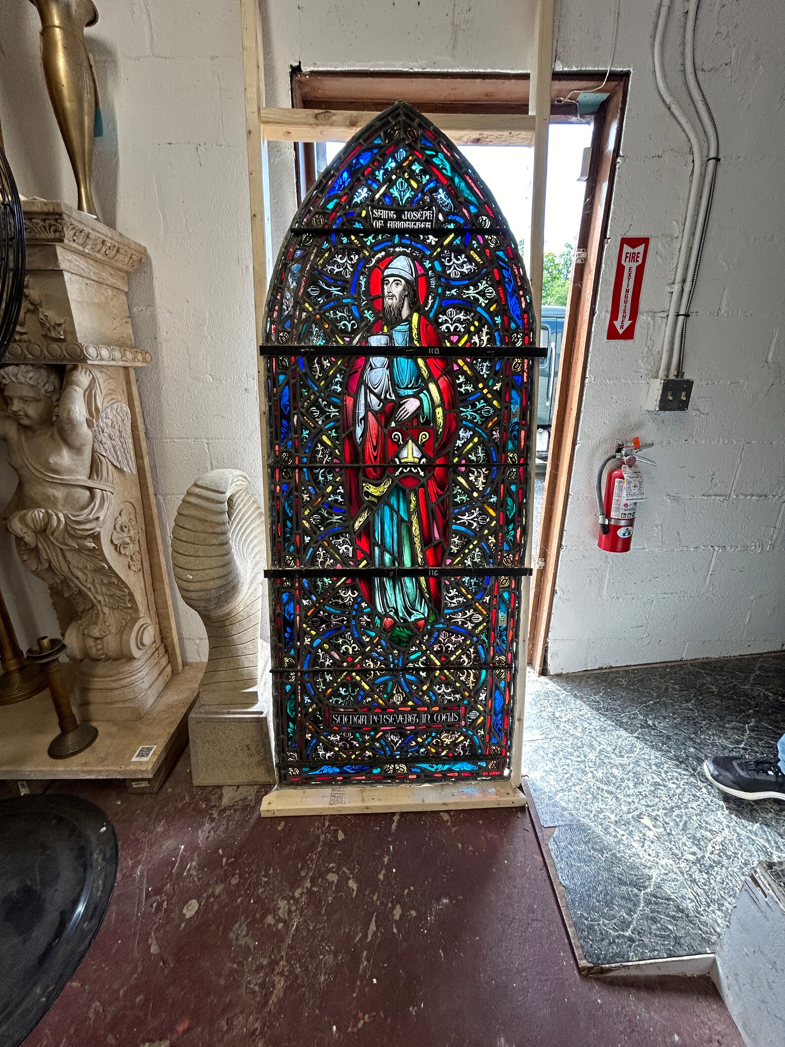 Antique Stained Glass Saint Joseph Church Window - 11A - Etsy