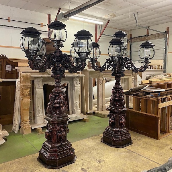 Cast Iron Street Lamp - Etsy