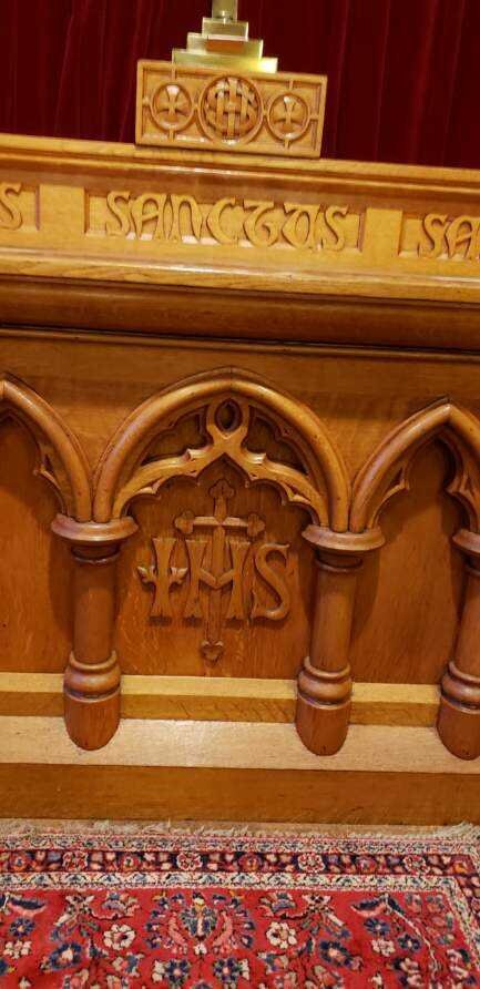 Antique Oak Religious Church Altar - Etsy