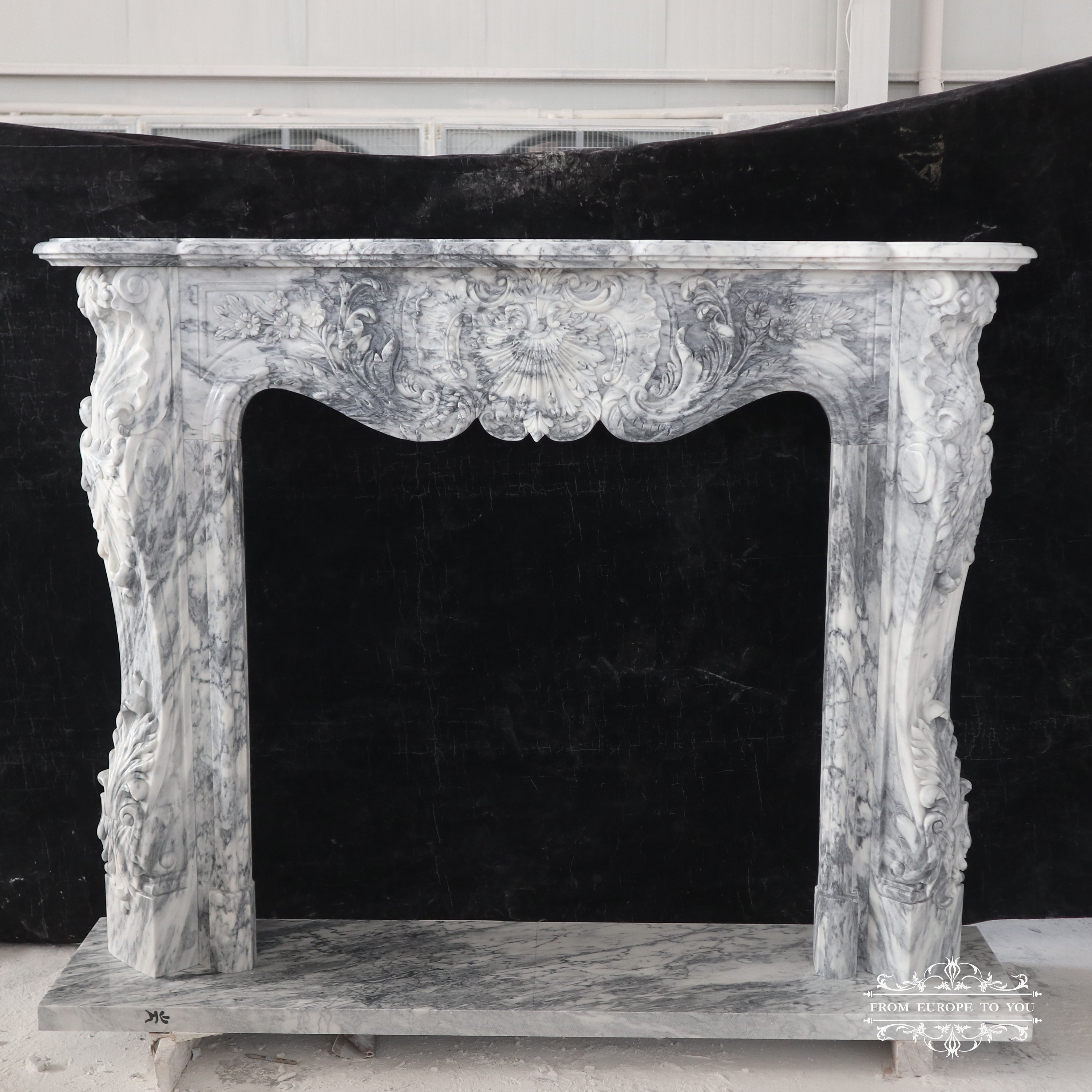 French Style Italian Marble Fireplace Mantel - Etsy