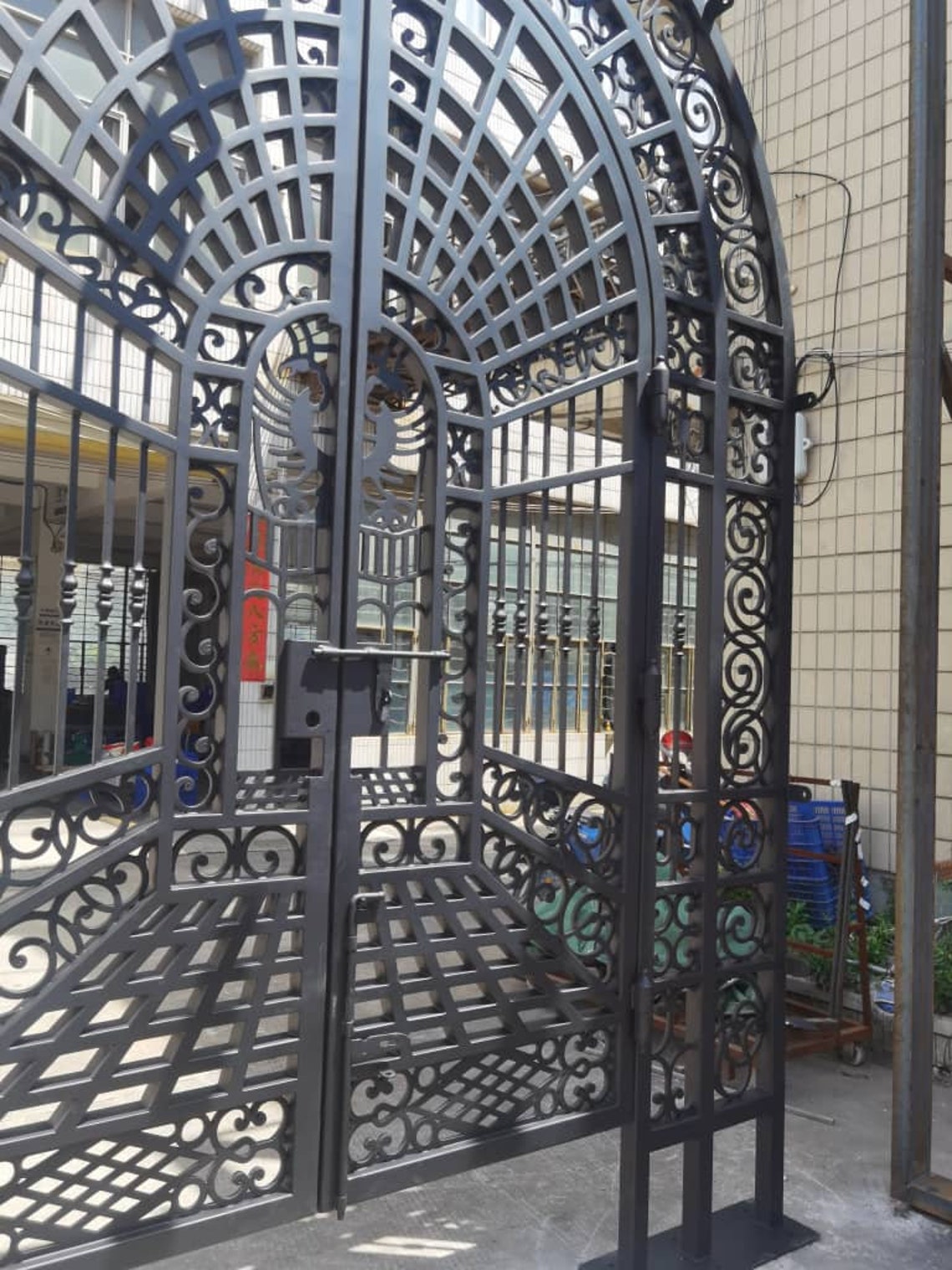 Wrought Iron Illusion Gate - Etsy