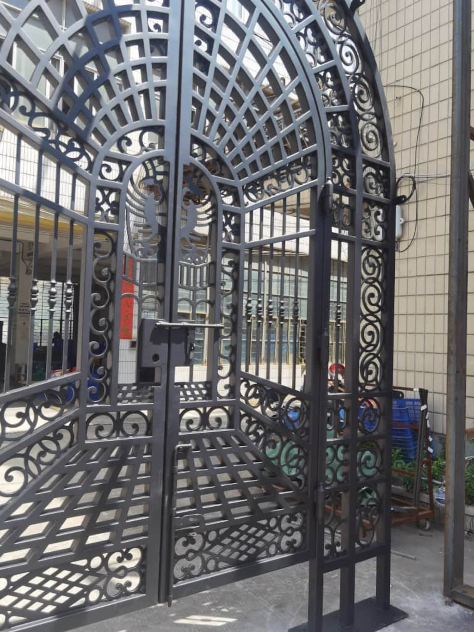Wrought Iron Illusion Gate - Etsy