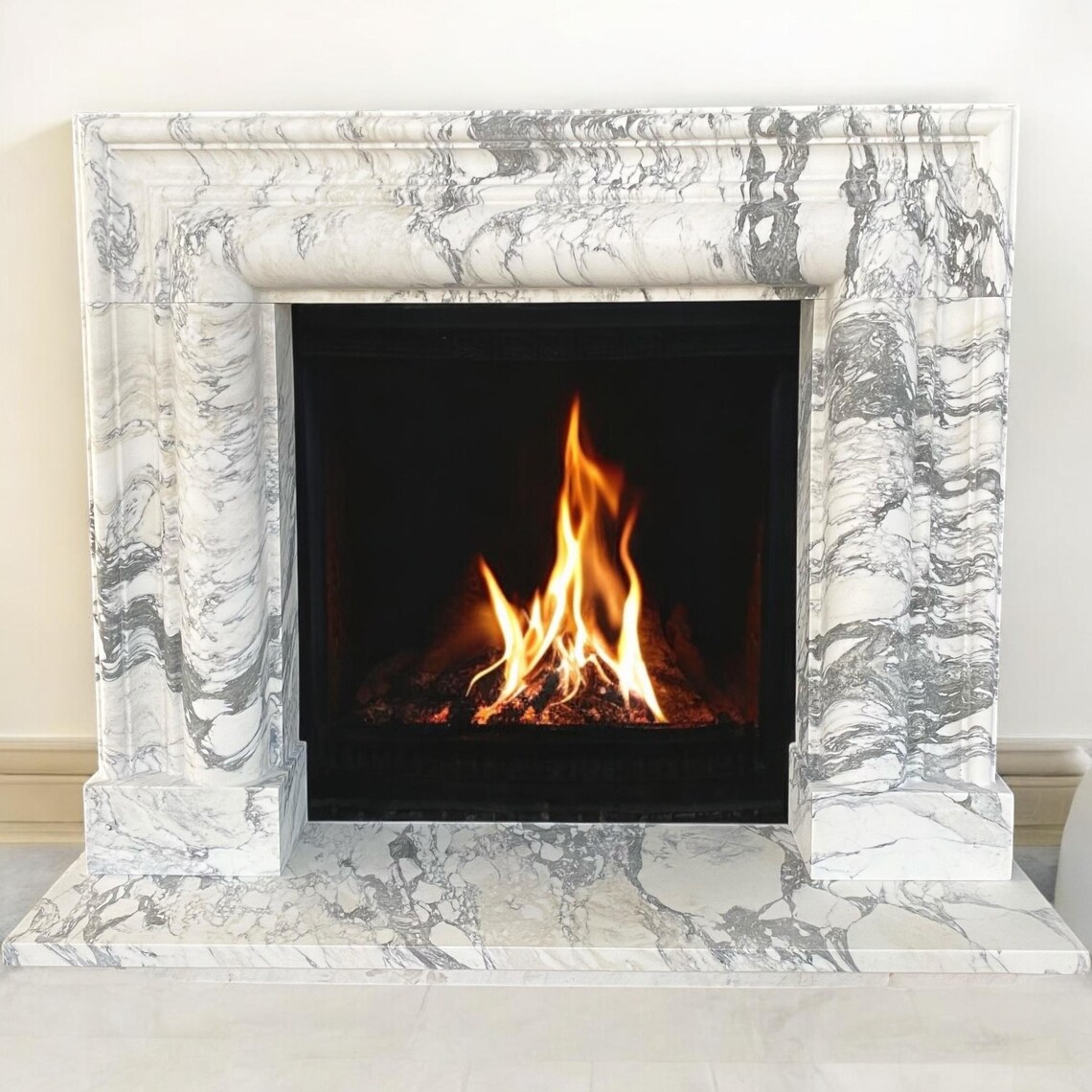 Bespoke Italian Marble Designer Fireplace Mantel - TF9 - Etsy