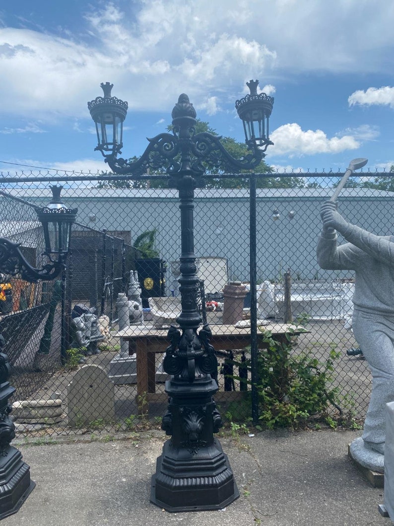 Cast Iron Victorian Style Street Lights - L63B - Etsy