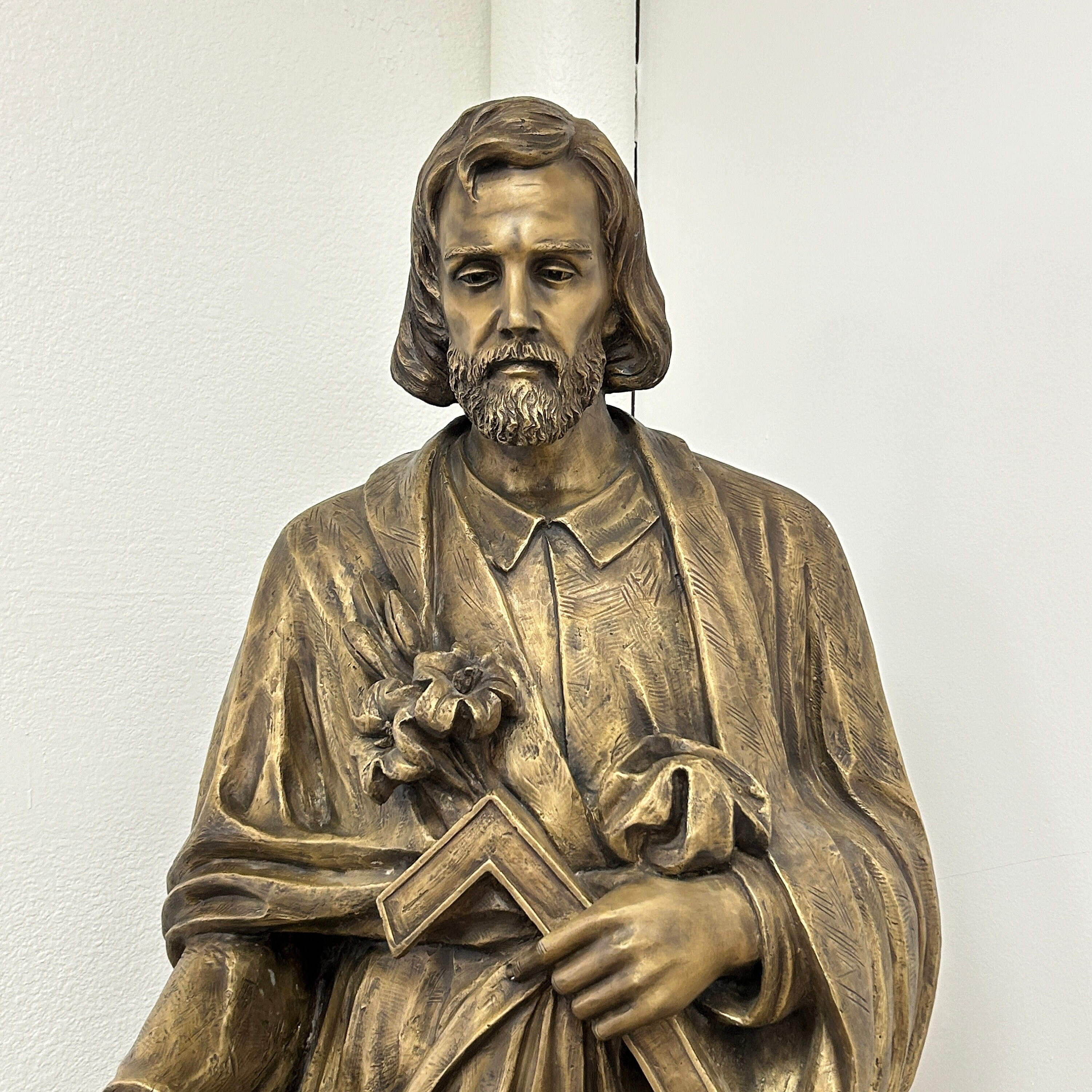 Bronze St. Joseph the Worker Statue - Etsy