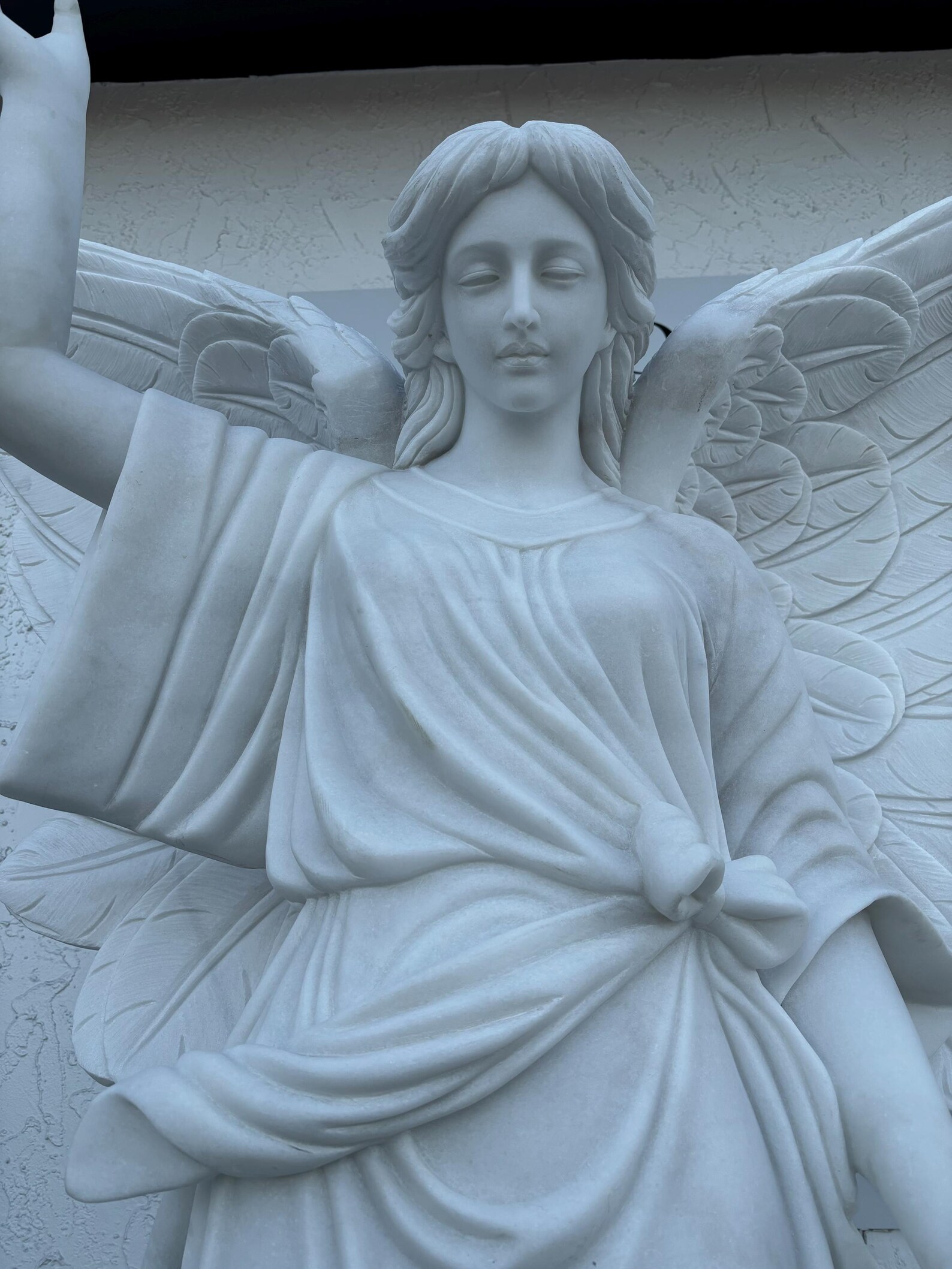 Hand Carved Marble Carved Angel Religious Statue - JX1030 - Etsy