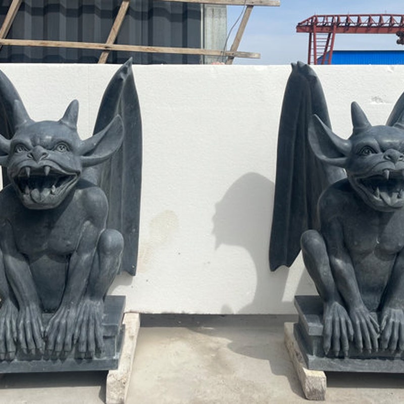 Large Stone Gargoyle Statues - Etsy