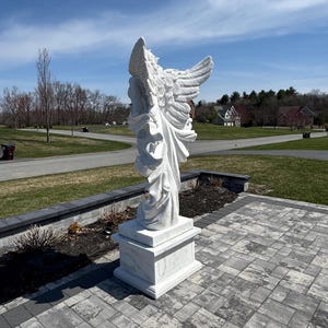 Hand Carved Marble Winged Angel Statue - MA10 - Etsy