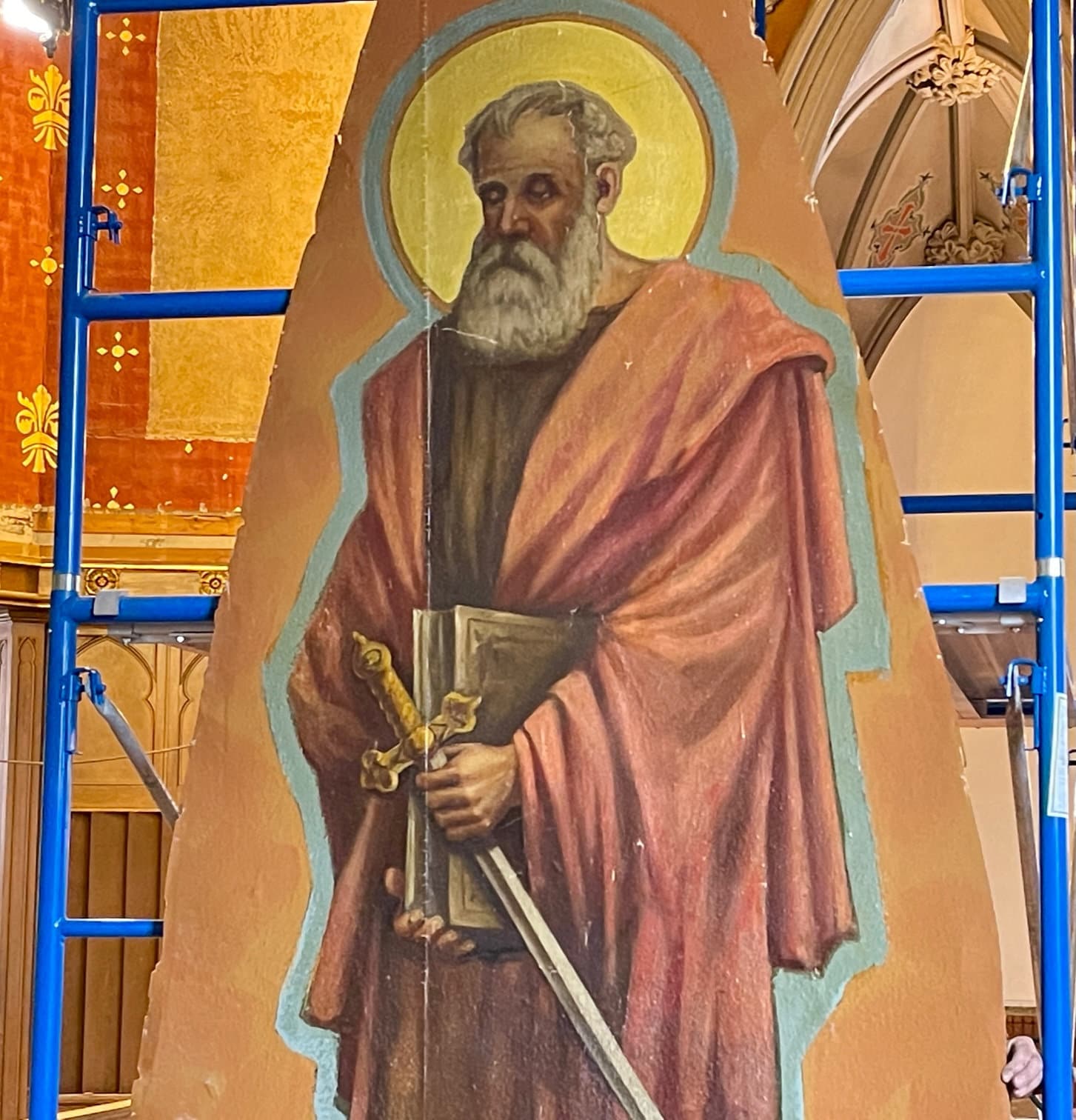 Antique St. Paul Large Painting - Etsy