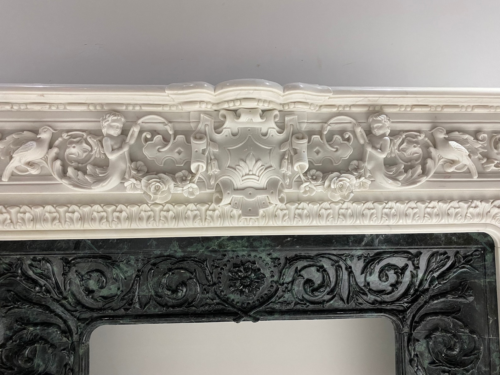 Victorian Style Carved Marble Fireplace Mantel - Etsy
