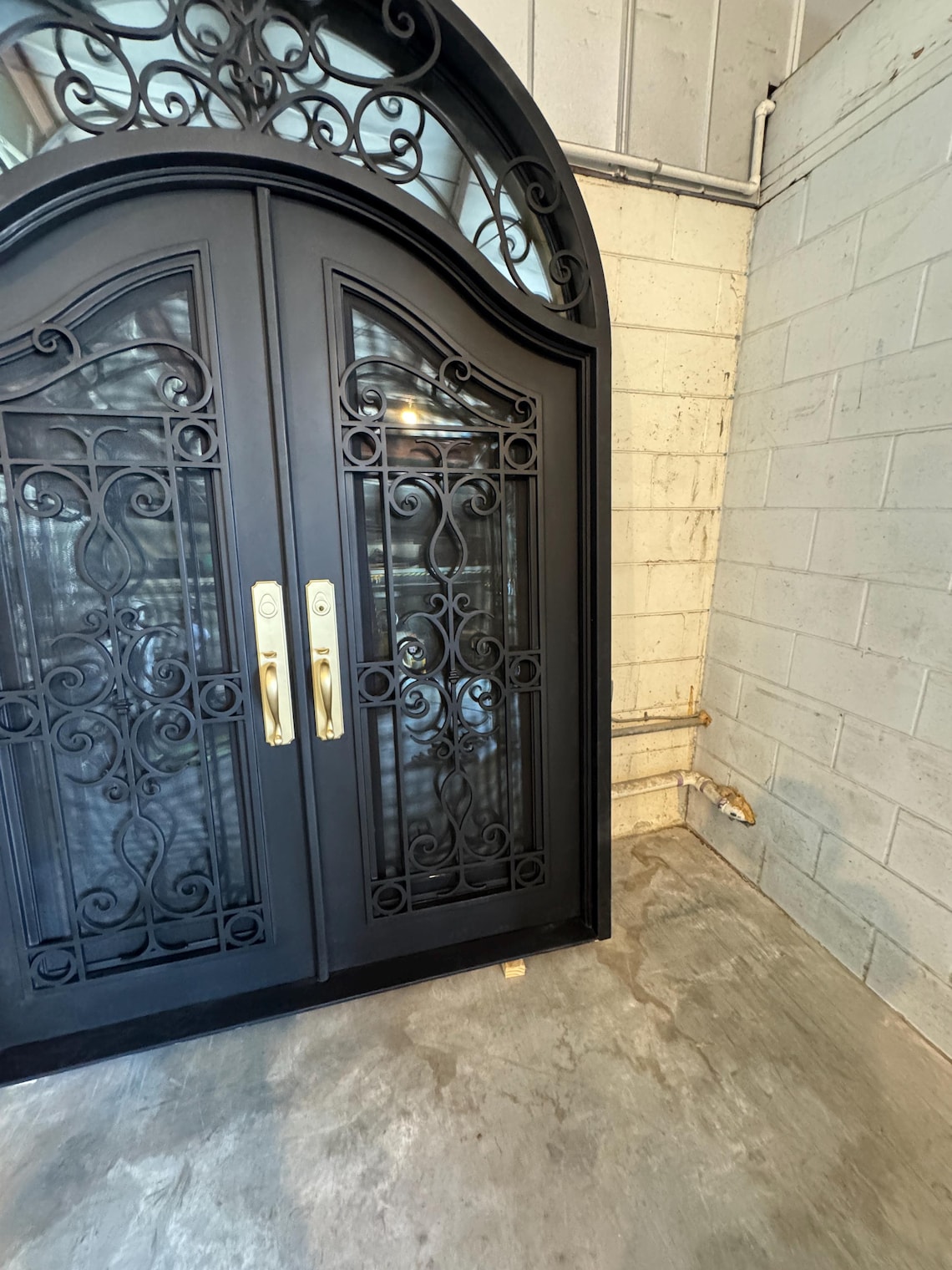 Victorian Style Wrought Iron Thermopane Entry Door - - Etsy