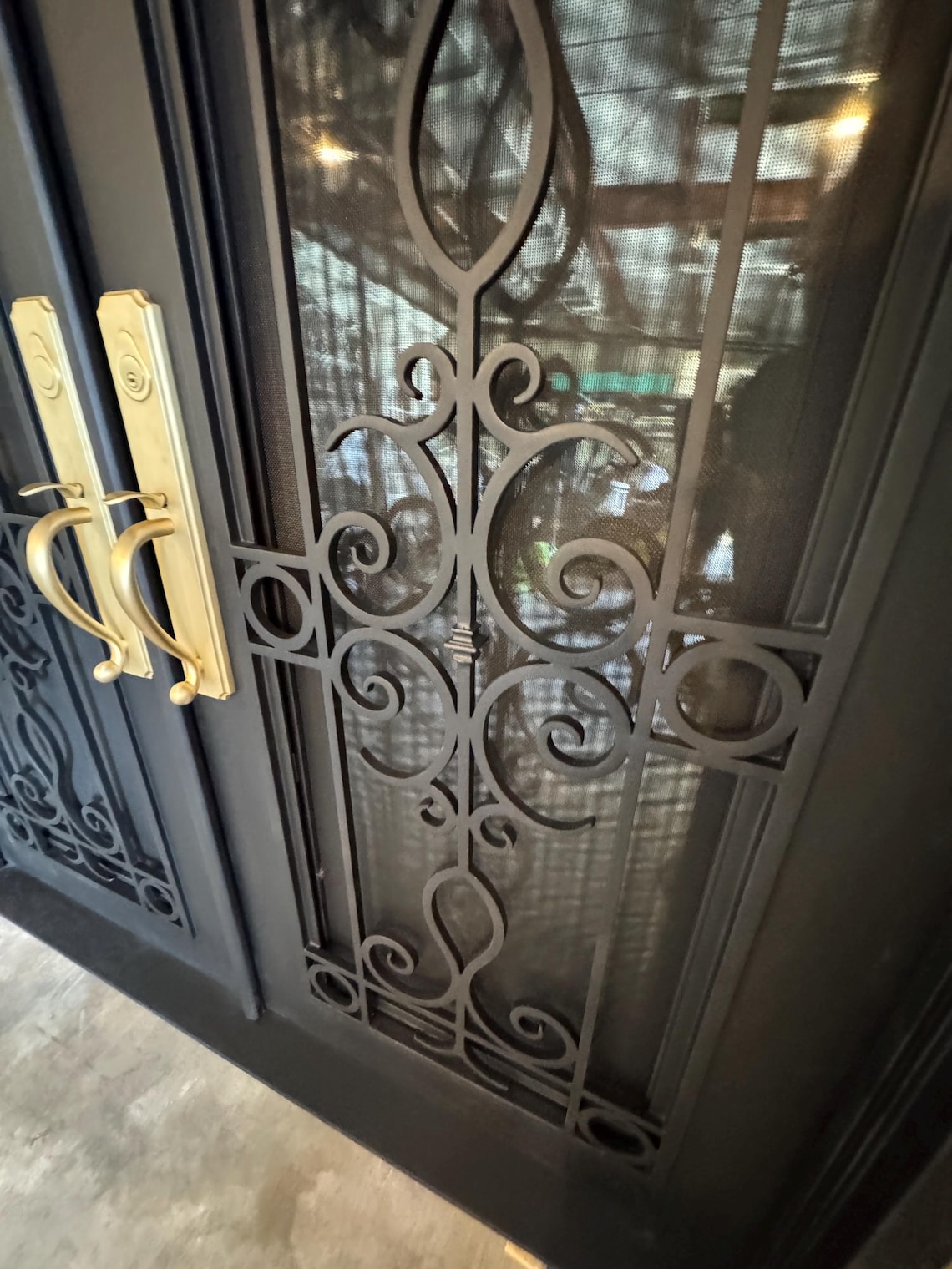 Victorian Style Wrought Iron Thermopane Entry Door - - Etsy