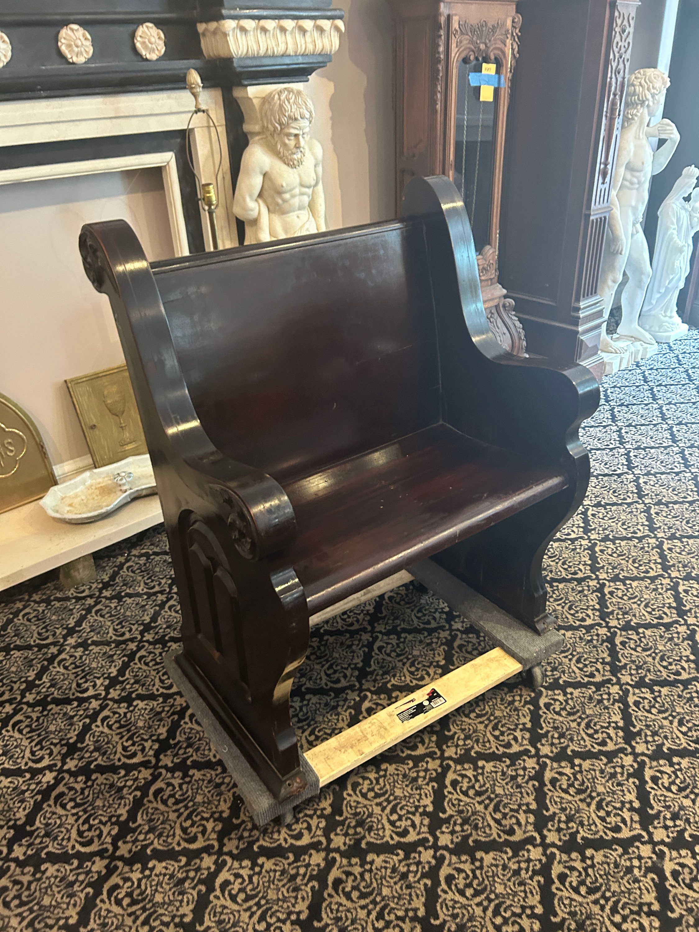 Gothic Mahogany Religious Church Bench - JJCC66 - Etsy