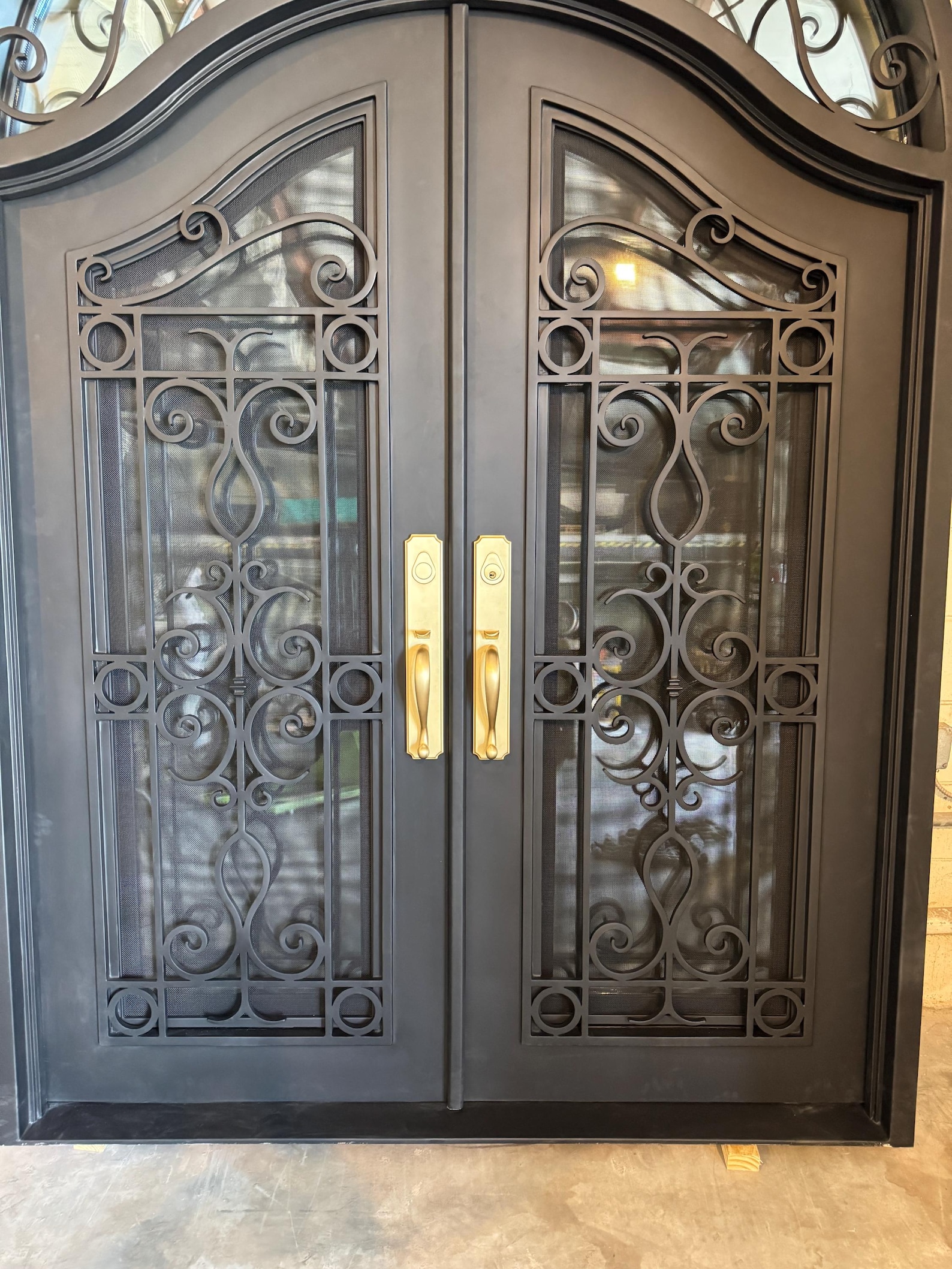 Victorian Style Wrought Iron Thermopane Entry Door - - Etsy