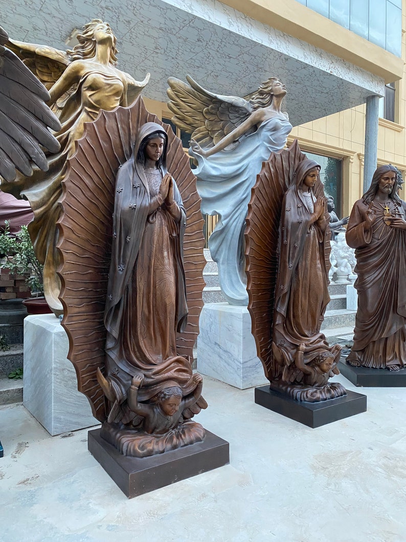 Bronze Our Lady of Guadalupe Church Statue - Etsy